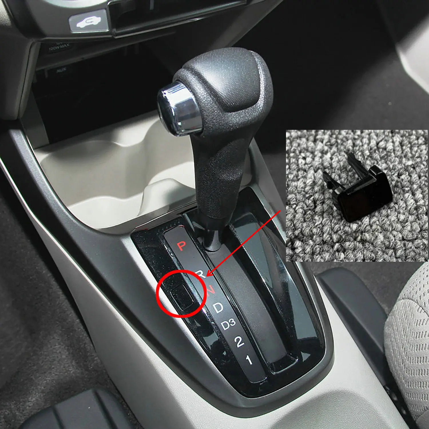 Apply-to-Honda-CITY-2009-2014-Shift-panel-unlocking-cover-Shift-lever ...