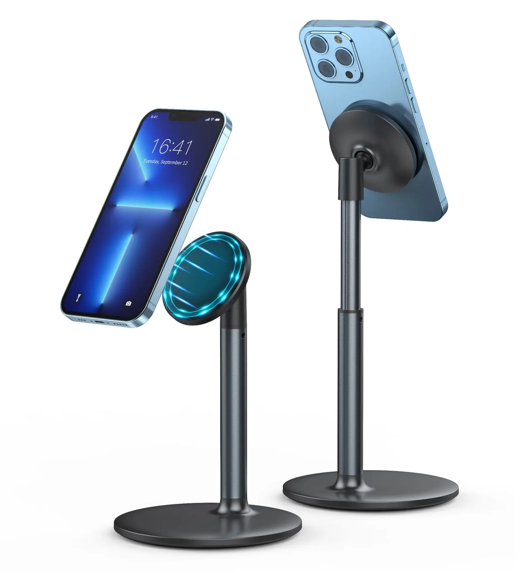 Adjustable Desktop Phone Stand Office/Home 360° Rotating Extendable ...