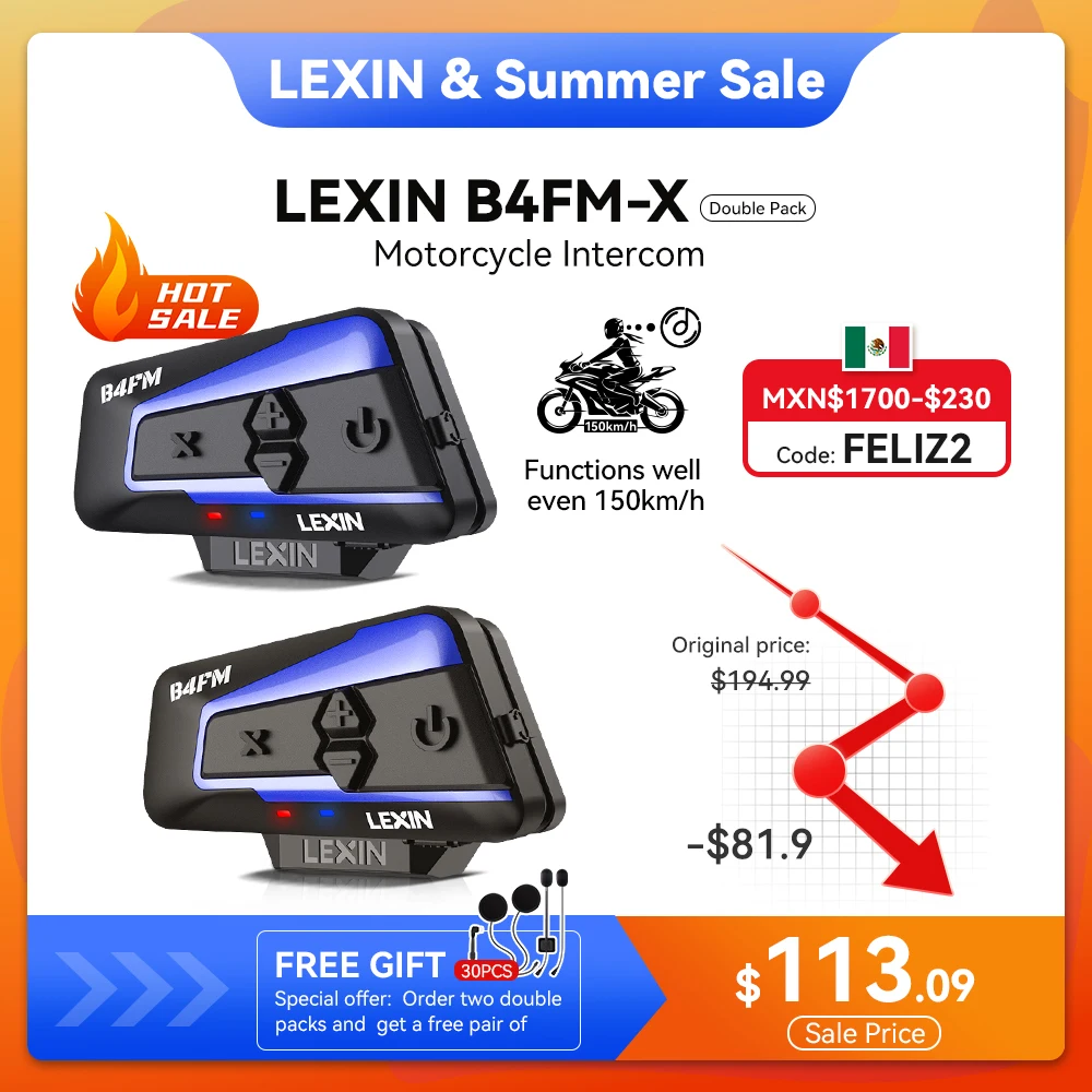 Lexin-B4FM-X-Bluetooth-Motorcycle-Intercom-Helmet-Headsets-BT-5-0 ...