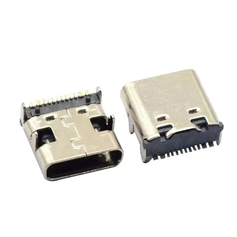 Patch-USB-3-1-socket-Type-C-female-16P-HD-transmission-port-4-Fixed-pin ...