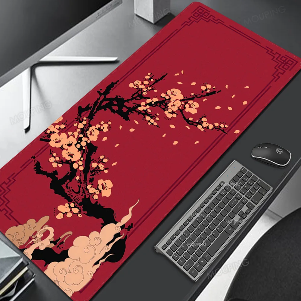 Japan-Art-Sakura-Mousepad-Red-Dragon-Large-Mouse-Pad-Gaming-Accessories ...