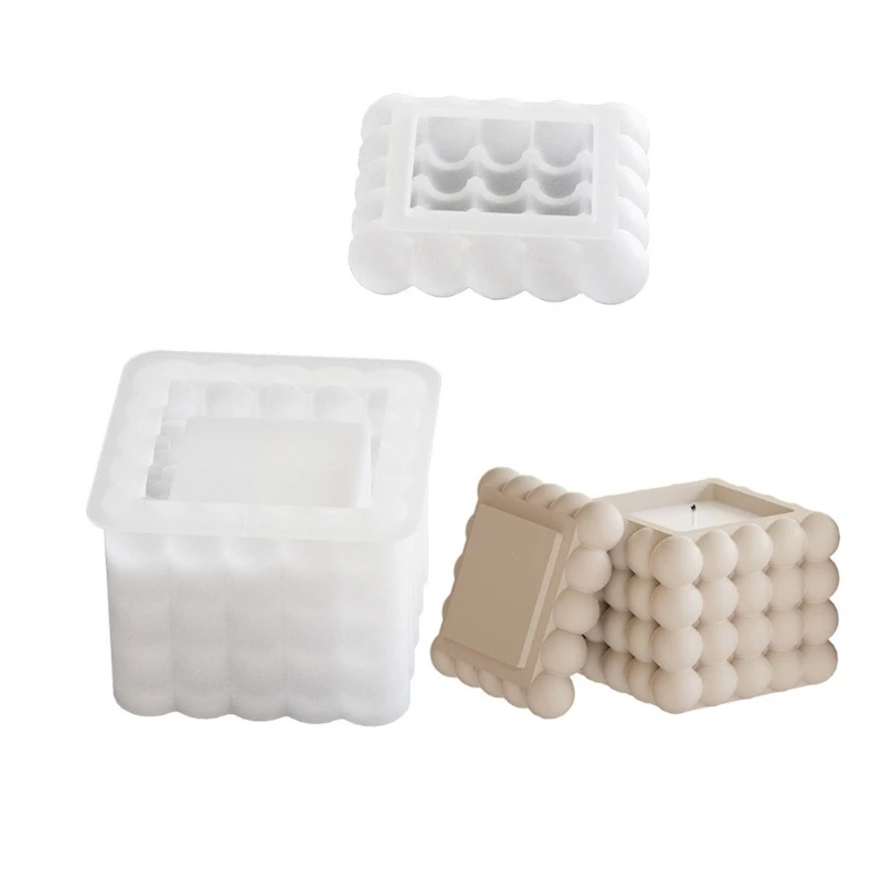 ZB91 Silicone Storage Box Mould Jewelry Box Molds Cube Resin Mold ...