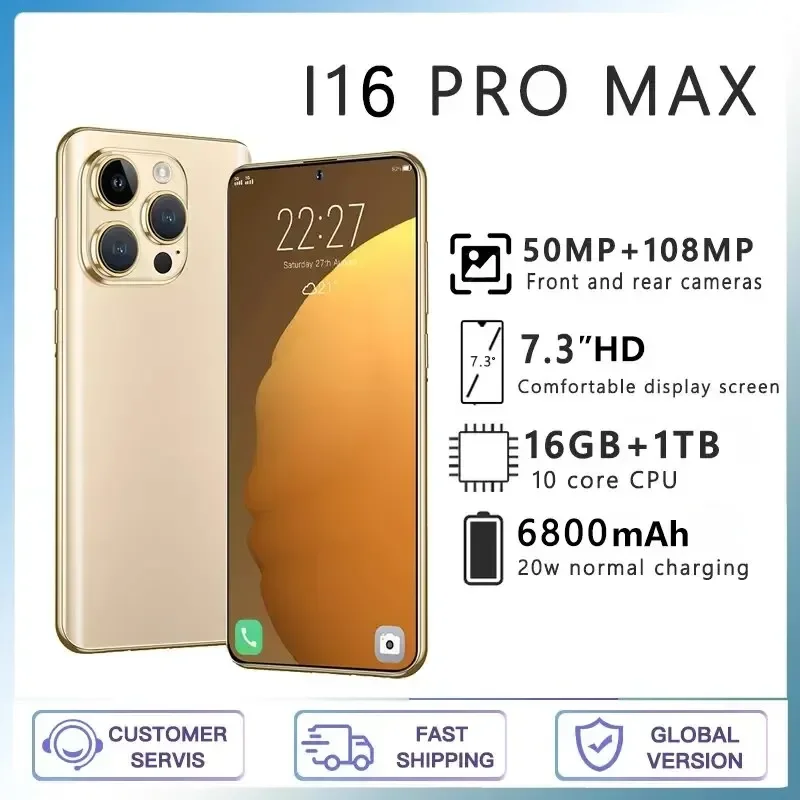 Global-Version-5G-phones-i16-Pro-Max-4G-Dual-Card-Cell-Phone-Android-13 ...