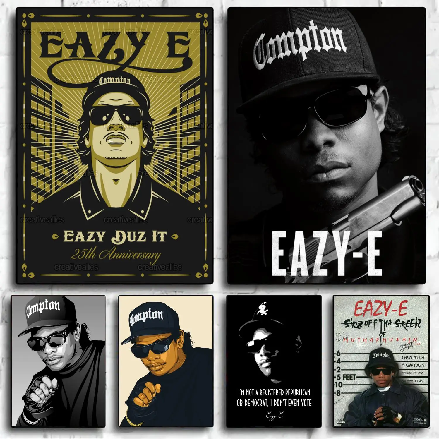 Eazy-e-P-ster-Art-stico-de-decoraci-n-arte-de-pared-personalizado ...