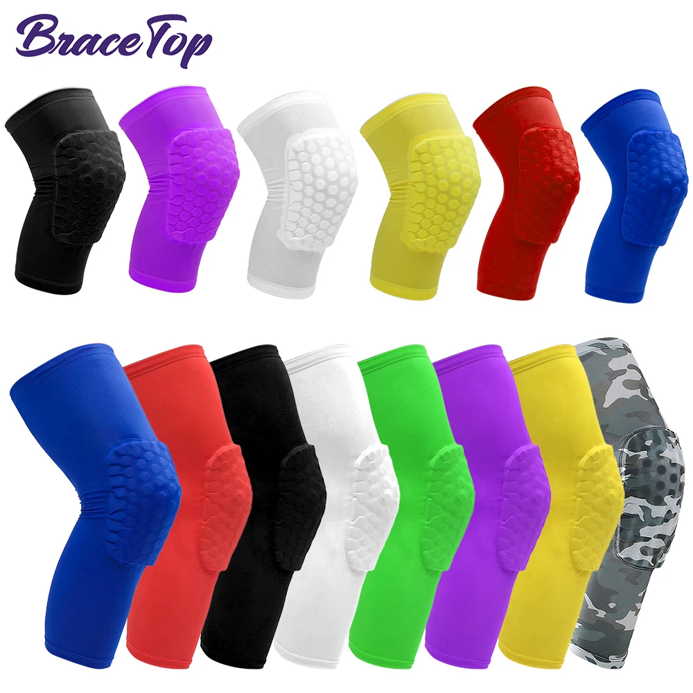 BraceTop 1 PC Honeycomb Knee Pads Strengthen Kneepad Crashproof ...