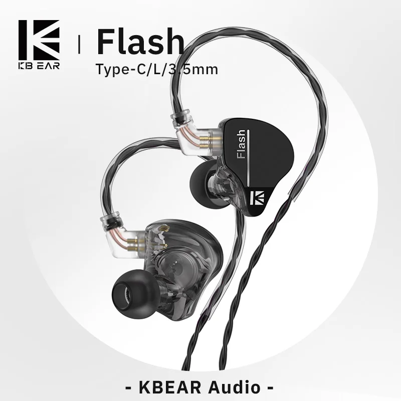 KBEAR Official Store Flash Dual Drivers Hybrid In-Ear Hifi Earphones ...