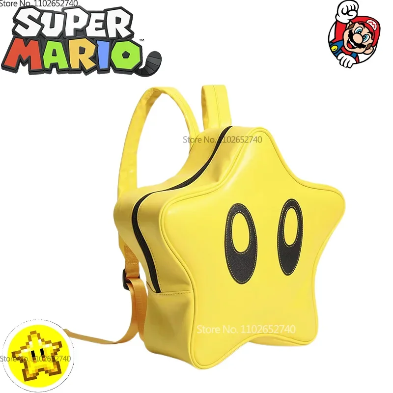 New-Super-Mario-Yellow-Big-Eye-Star-Backpack-Girl-Cute-Fashion ...