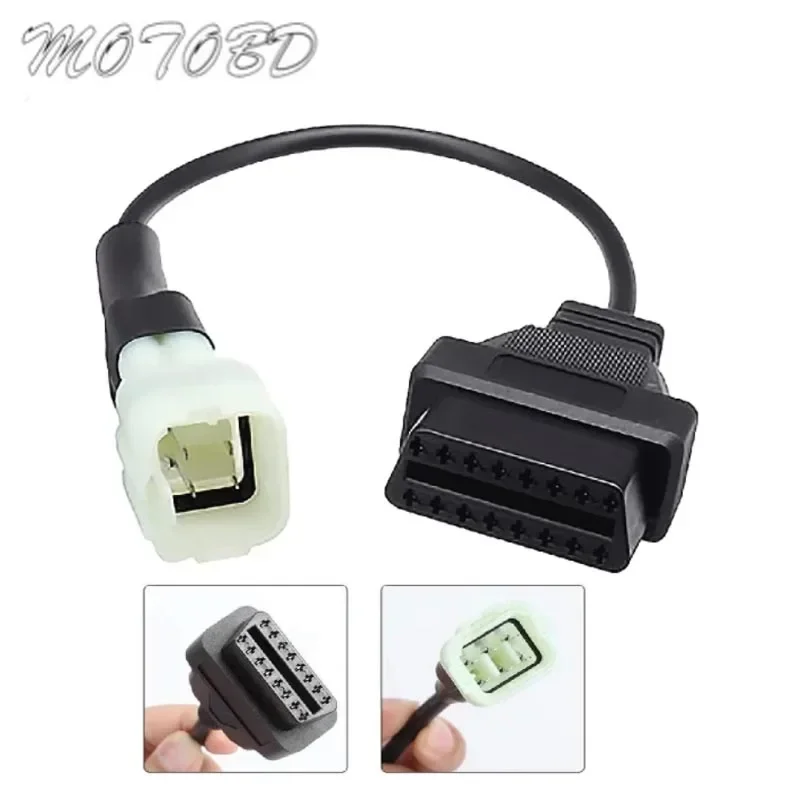 Motorcycle-OBD2-16Pin-Female-Connector-Adapter-For-KTM-6-Pin-Motorbike ...