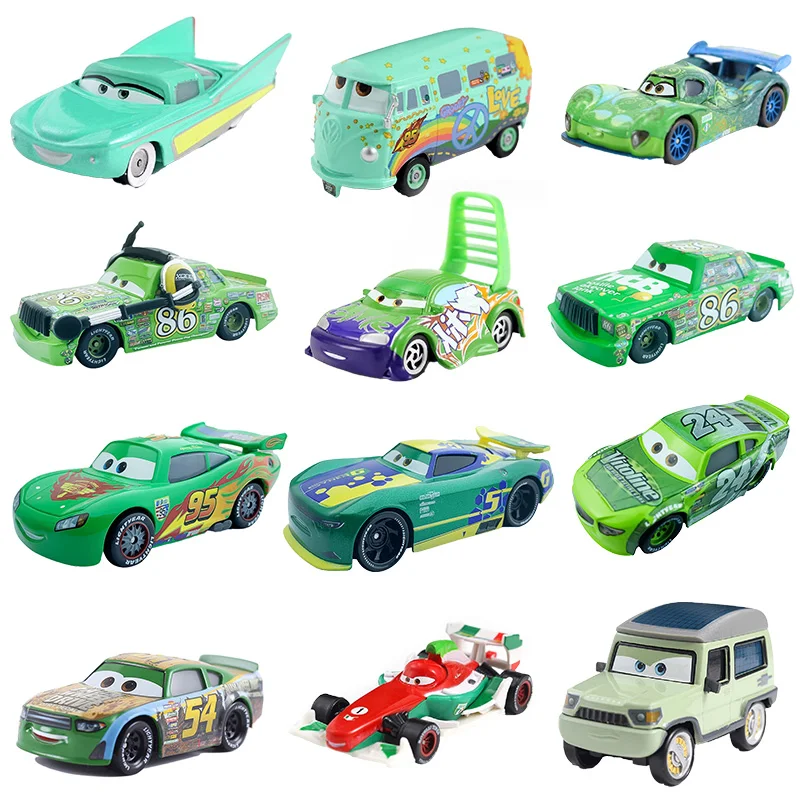 Green-Disney-Pixar-Cars-3-2-Diecast-Metal-Mini-Collection-Lightning ...