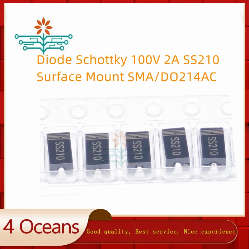 Free-shipping-1000pcs-SS210-SS210A-SS2100-Diode-Schottky-Standard-40V ...