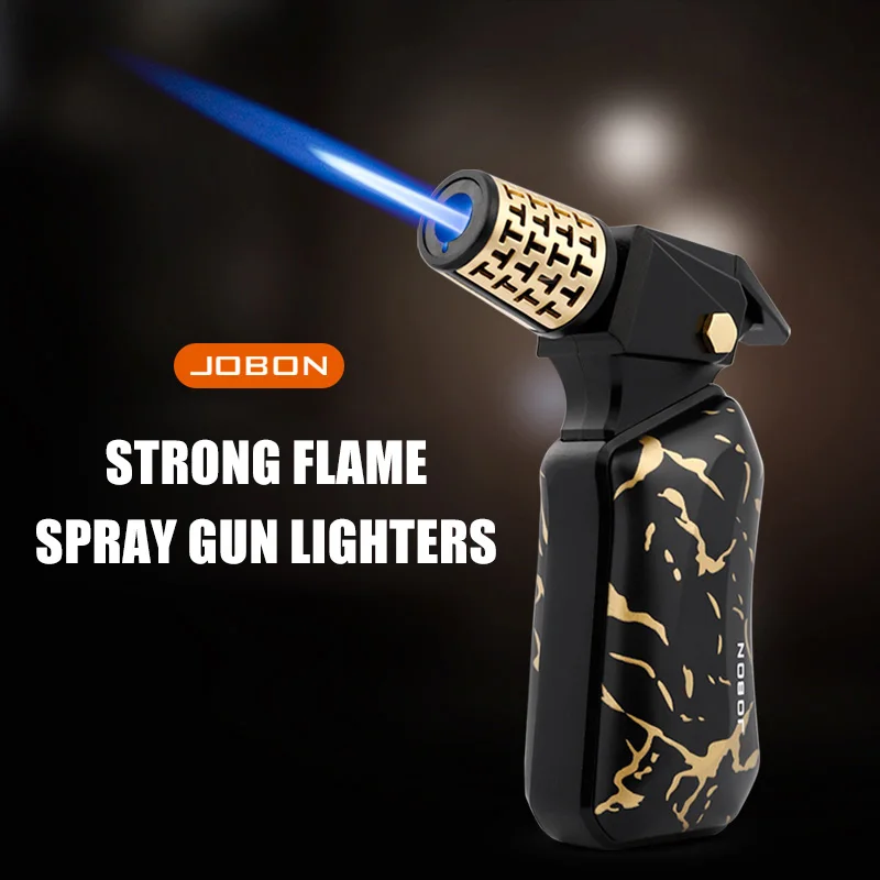 JOBON Strong Blue Flame Cigar Lighter Security Locking Design Alloy ...