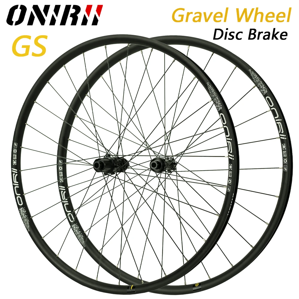 ONIRII GS 700C 그래블로드 자전거 크로스 컨트리 휠 세트, 모든 지형 디스크 브레이크 휠, 초경량 알루미늄 합금 ...