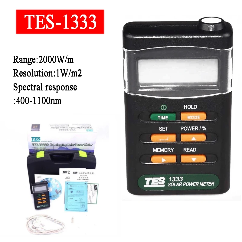 Original-TES-1333-Solar-Power-Meter-Solar-Power-Meters-TES1333-Digital ...