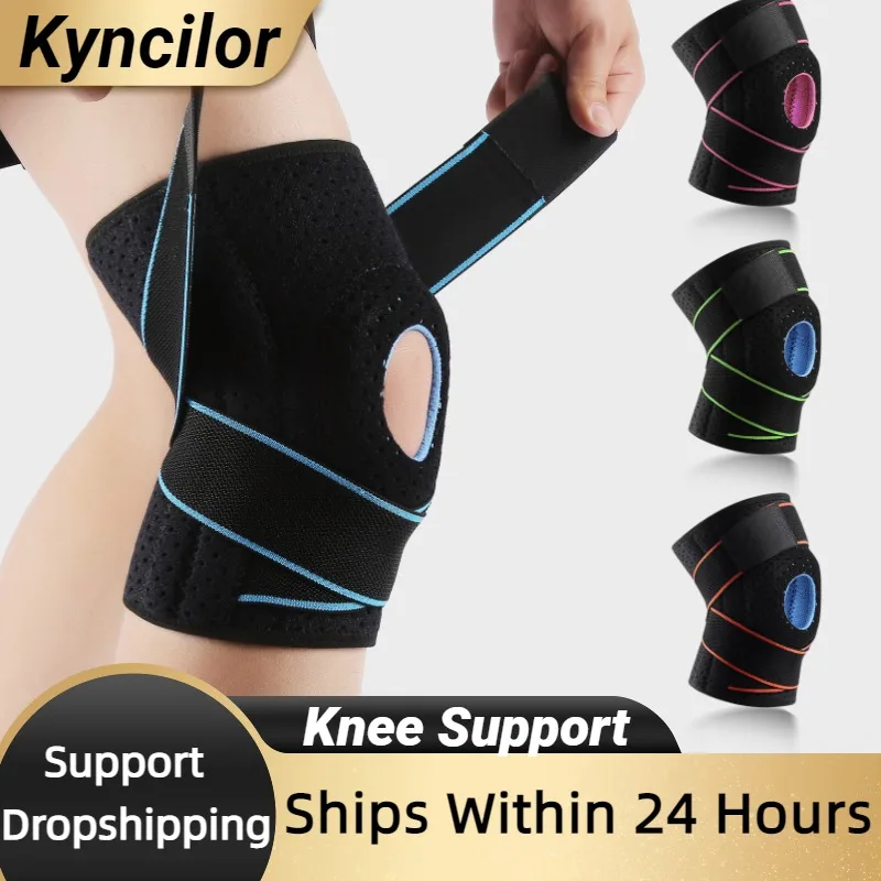 Fitness-Kneepad-Bandage-Pressurized-Elastic-Knee-Pads-Arthritis-Joints ...