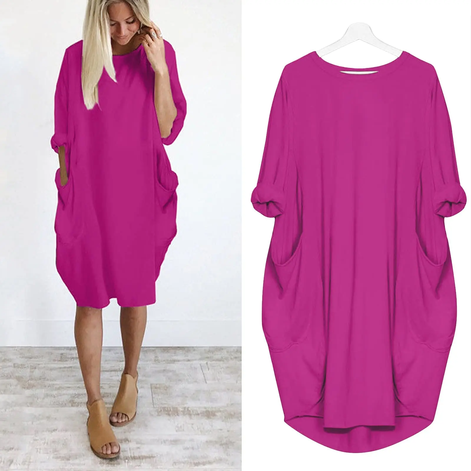 Women-s-Loose-Long-Sleeved-Summer-Plus-Size-Pink-color-Dress.jpg