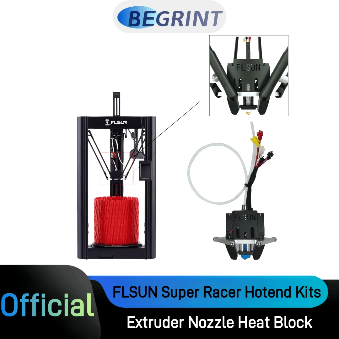 FLSUN-Super-Racer-Hotend-Kits-Effector-SR-Responder-Parts-Full-Assemble ...