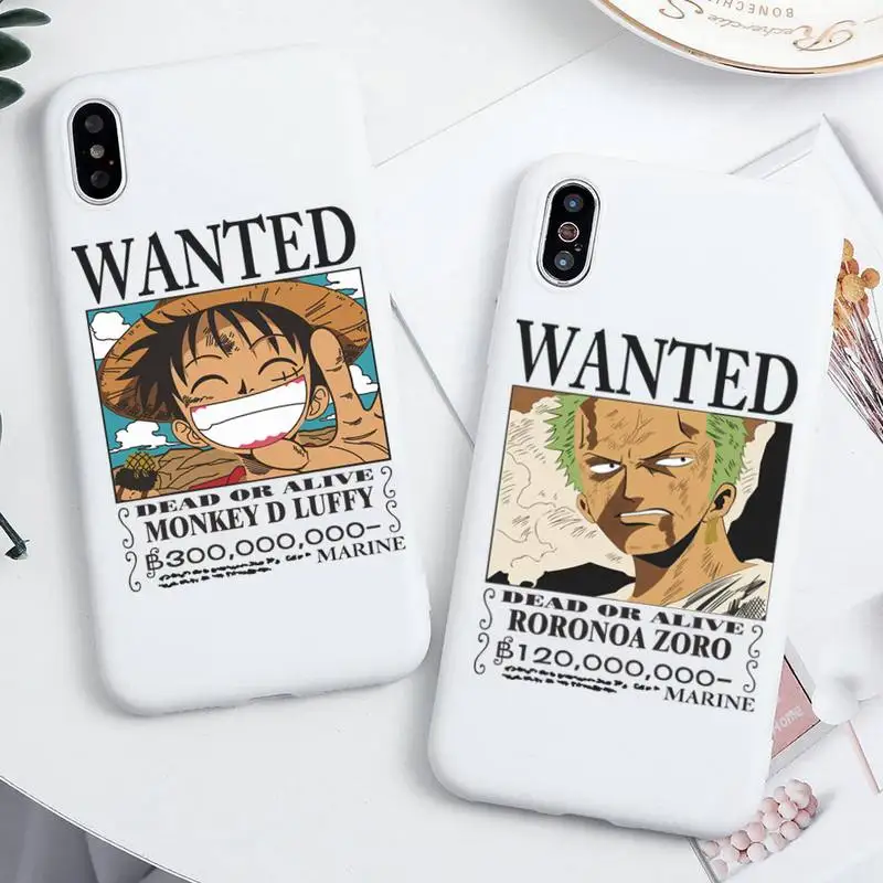 아이폰 13 12 11 프로 맥스 미니 XS 8 7 6 6S 플러스 X SE 2020 XR용 원피스 루피 조로 나미 쵸퍼 화이트 폰 케이스, 보상 주문|전화 범퍼 ...