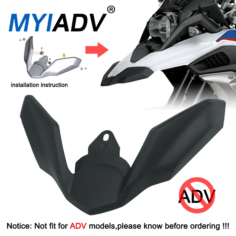 Motorcycle-Front-Beak-Fairing-Fender-Mudguard-Extension-Extender-Cover ...