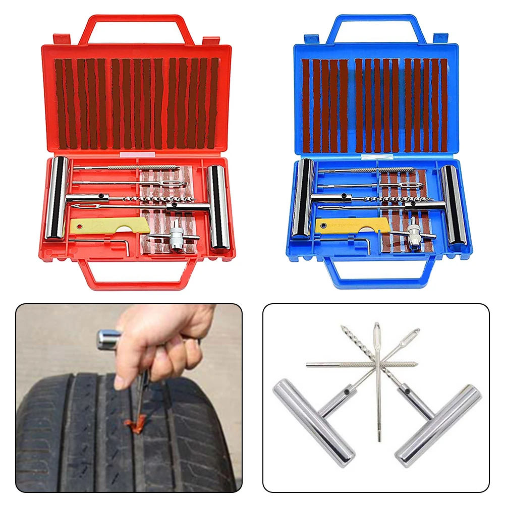 28Pcs-SET-Car-Tire-Repair-Kit-Heavy-Duty-Tyre-Puncture-Plugs-Repair ...