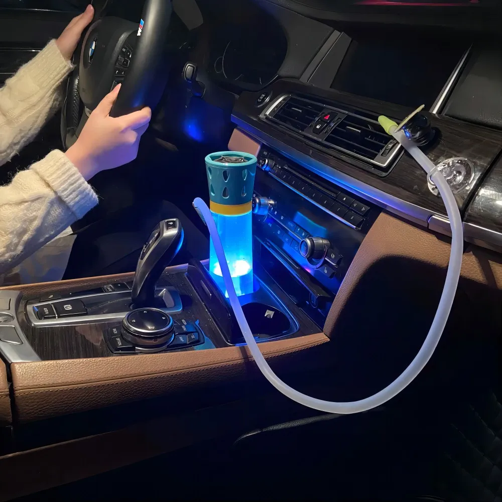 Handheld-LED-Car-Hookah-Cup-Shisha-Set-Acrylic-Anti-scald-Prevent-Fall ...