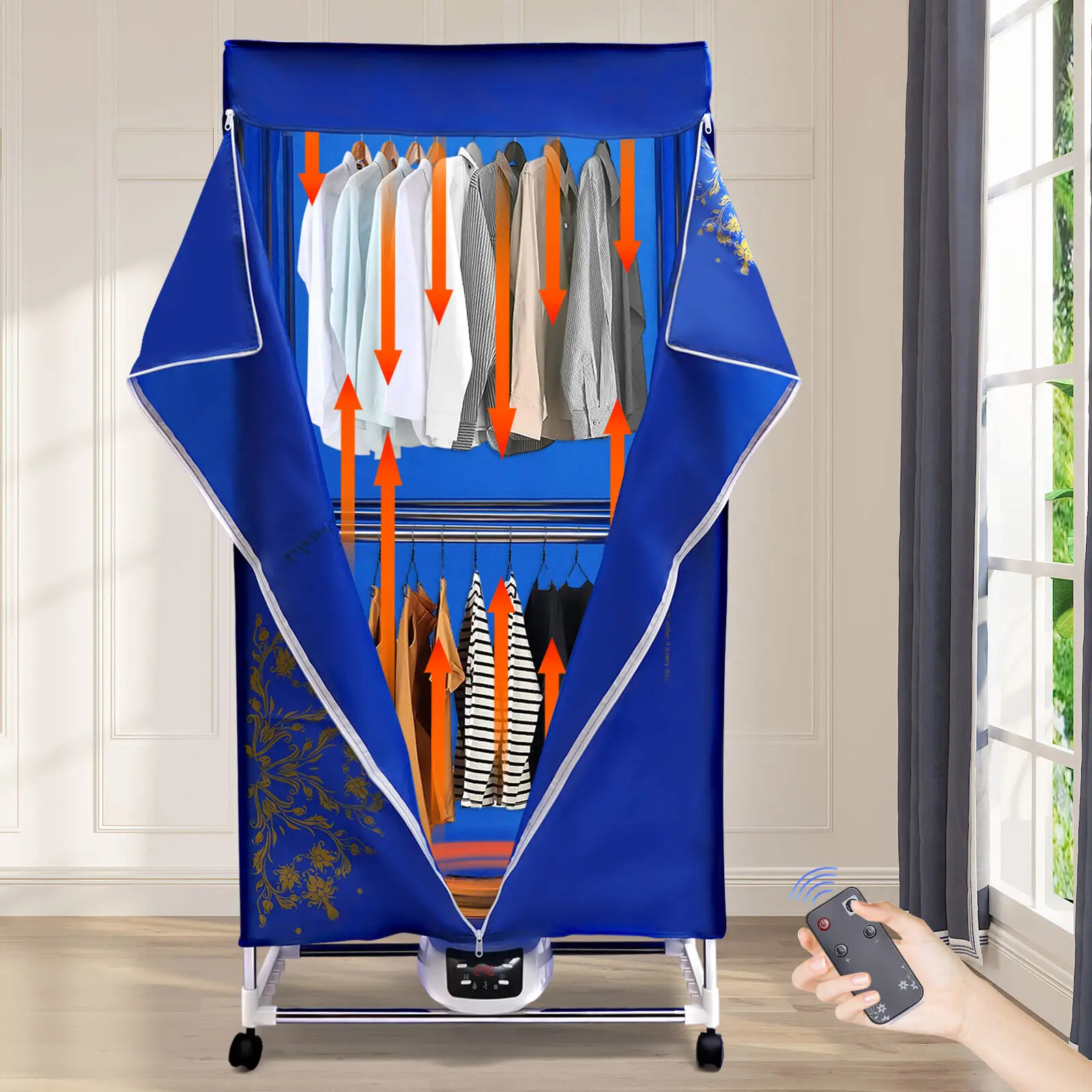 Electric-Tumble-Dryer-Portable-Wardrobe-Hot-Air-Dryer-Foldable-Dryer ...