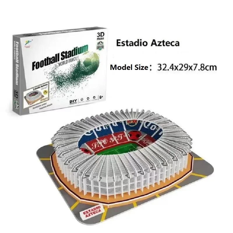 3D-Paper-Puzzle-Building-Model-Toy-Mexico-Estadio-Azteca-Stadium-Sport ...