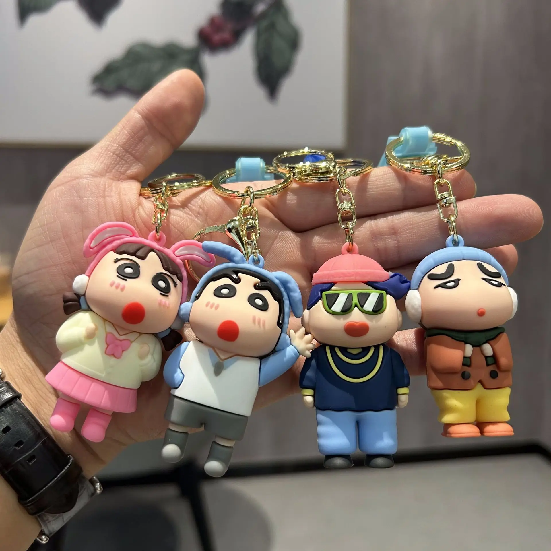 Crayon-Shin-chan-key-chain-pendant-cartoon-cool-hip-hop-boy-doll-car ...