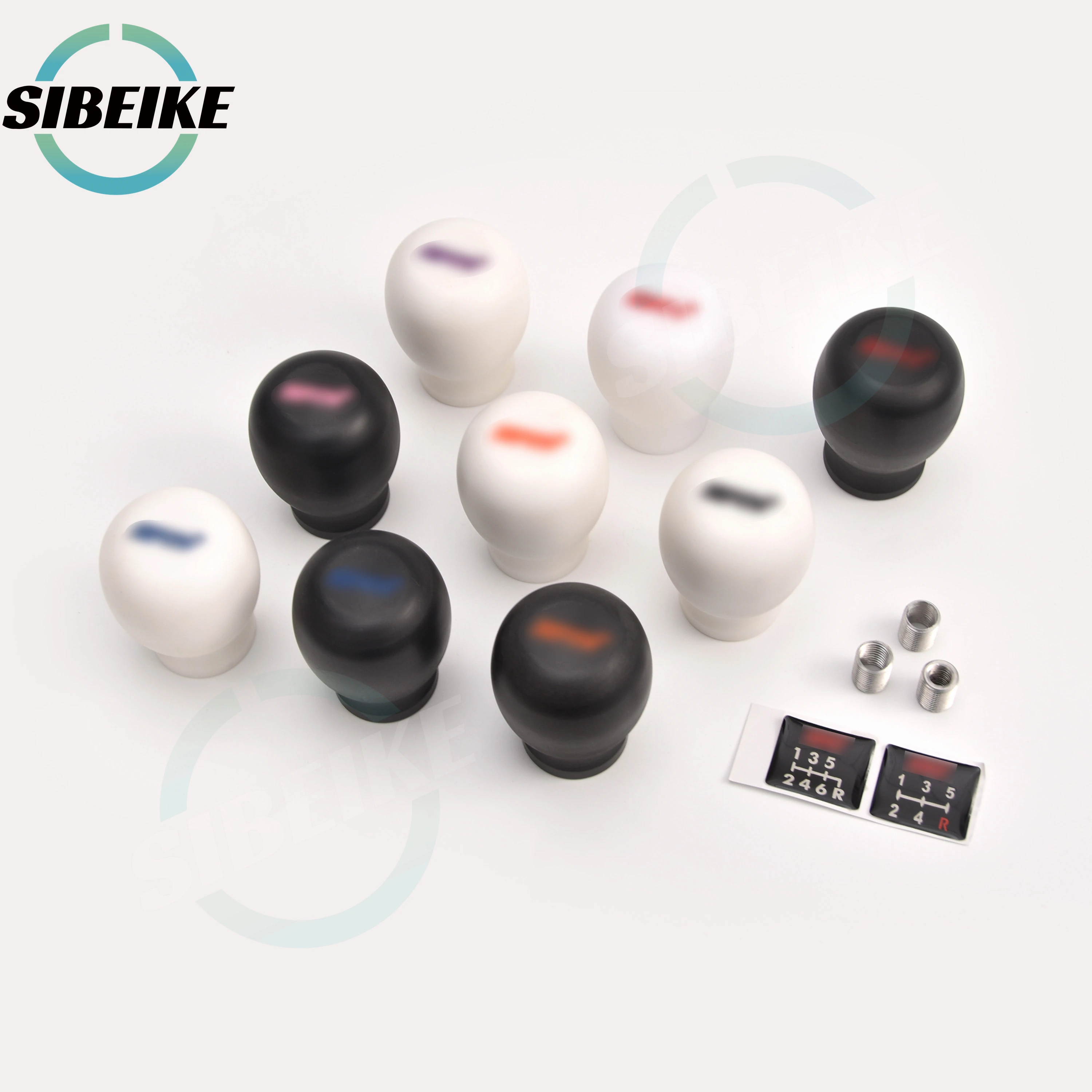 JDM-Racing-Sports-5-6-Speed-Gear-Shift-Knob-Black-White-Manual-Car ...