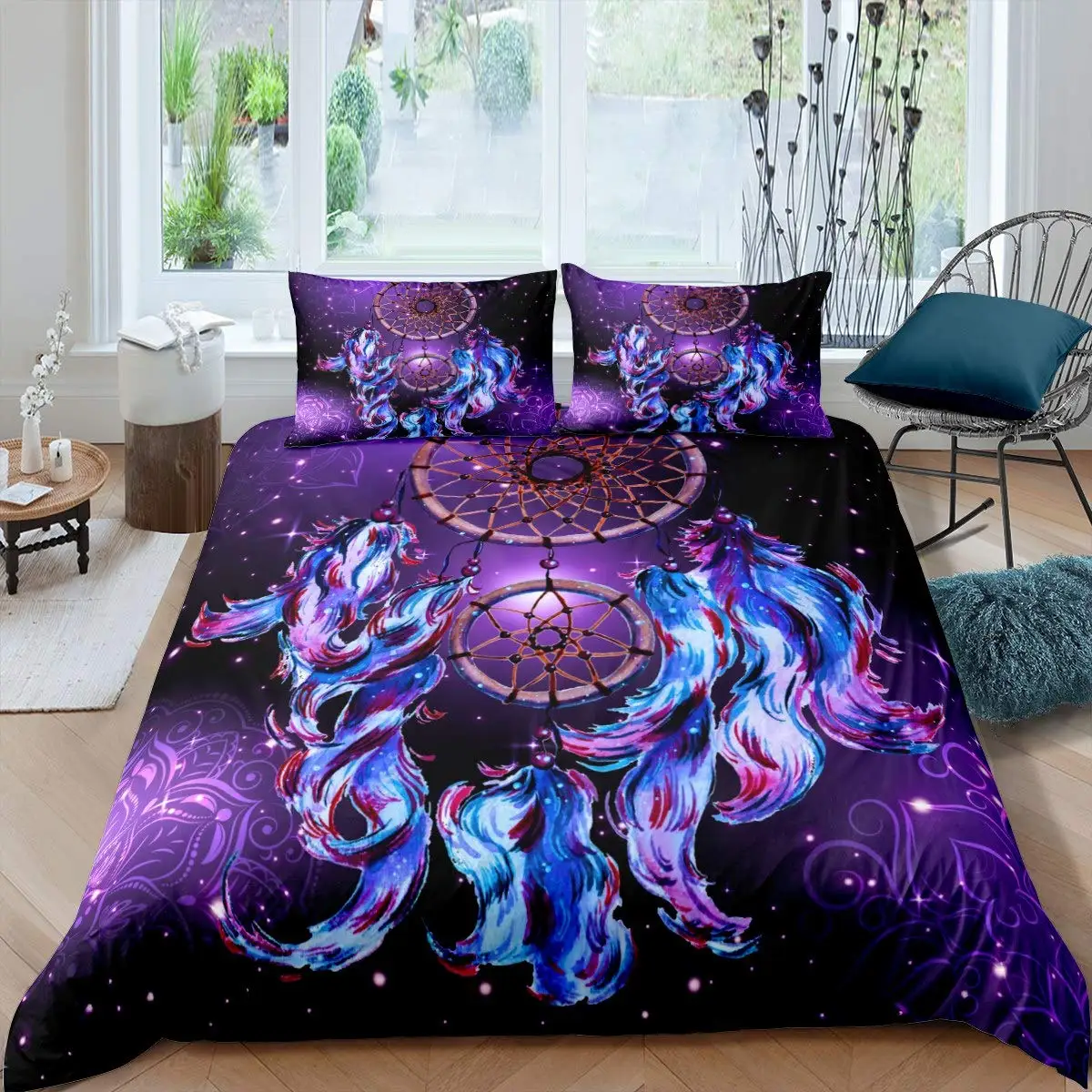 Purple Bohemian Duvet Covers