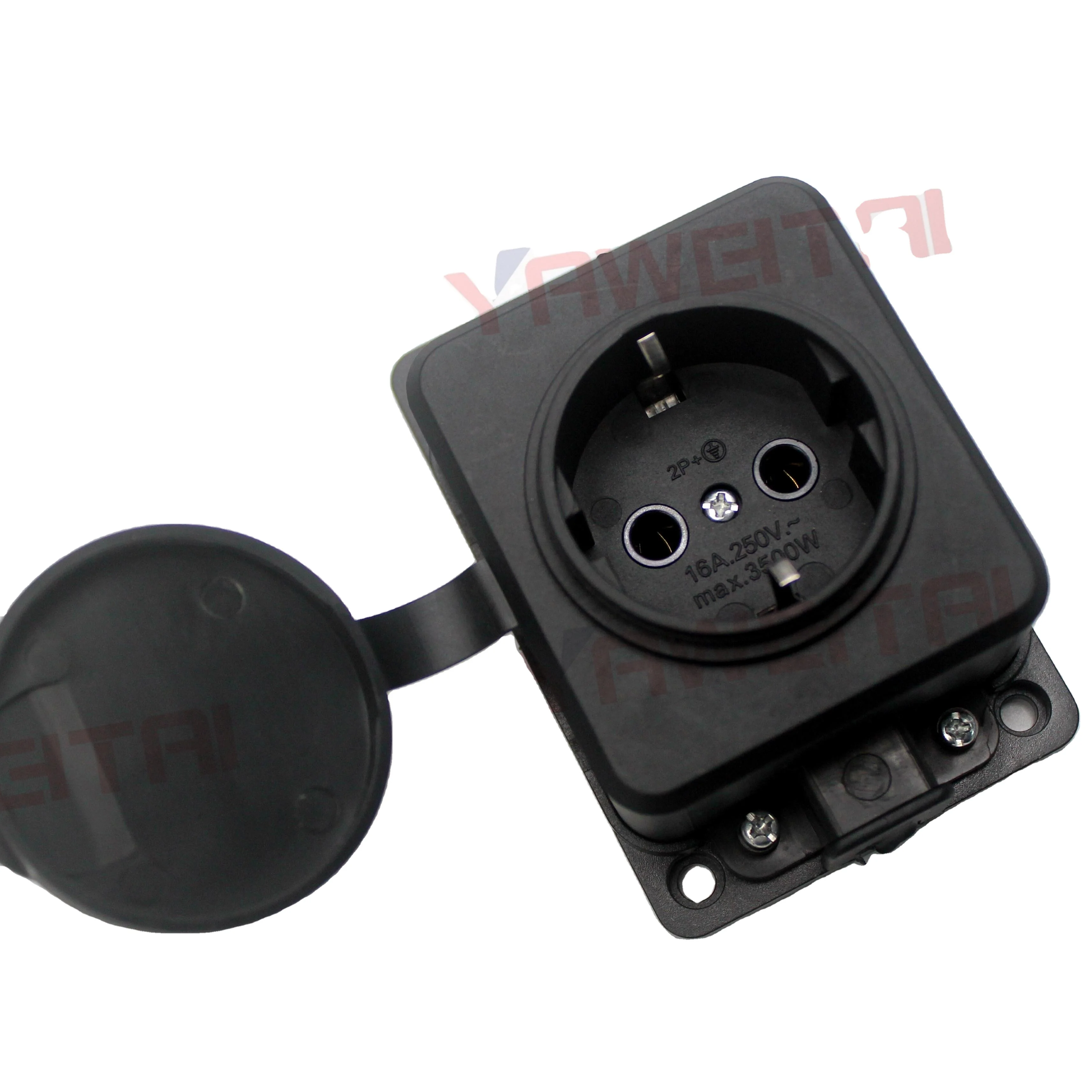 European Waterproof Socket IP54 1 Gang Schuko Extension Socket With ...