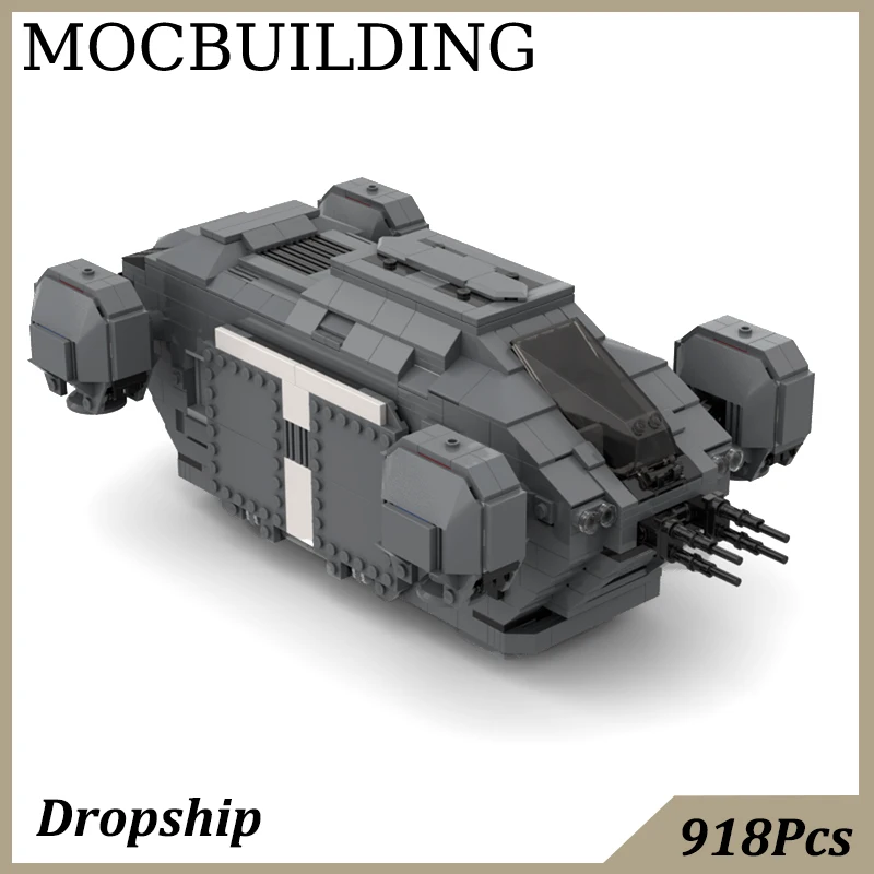 Dropship-Star-Movie-Space-Vehicle-Model-MOC-Building-Block-Bricks ...