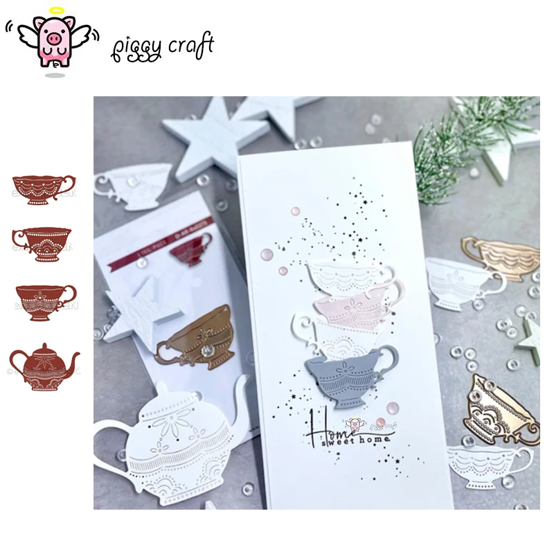 Piggy-Craft-metal-cutting-dies-cut-die-mold-Lace-teapot-teacup ...