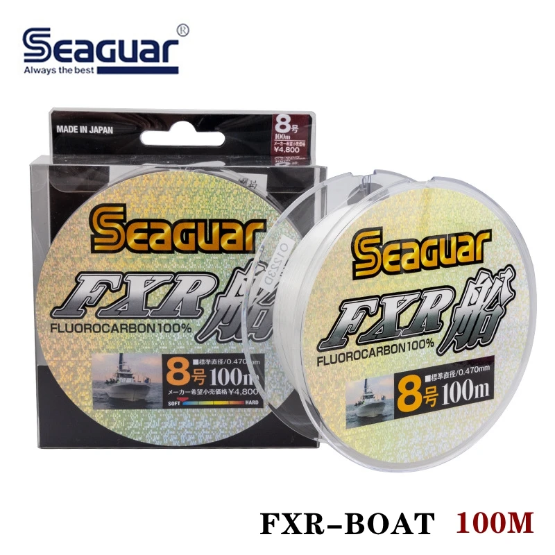Original-SEAGUAR-FXR-BOAT-Fishing-Line-6LB-30LB-100-FLUOROCARBON-Fishing-Lines-100M-Japan-Carbon ...