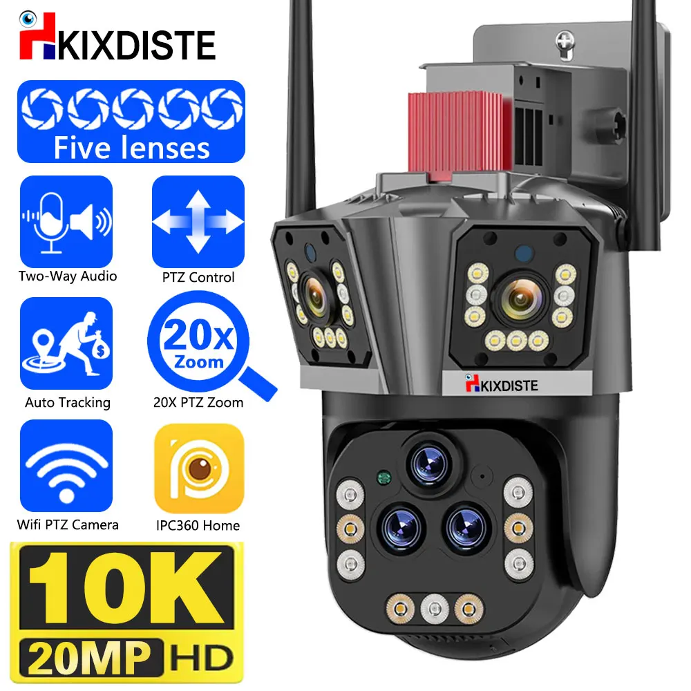 HD-20MP-10K-WIFI-Surveillance-Camera-Outdoor-Five-Lens-Camera-PTZ-20X ...