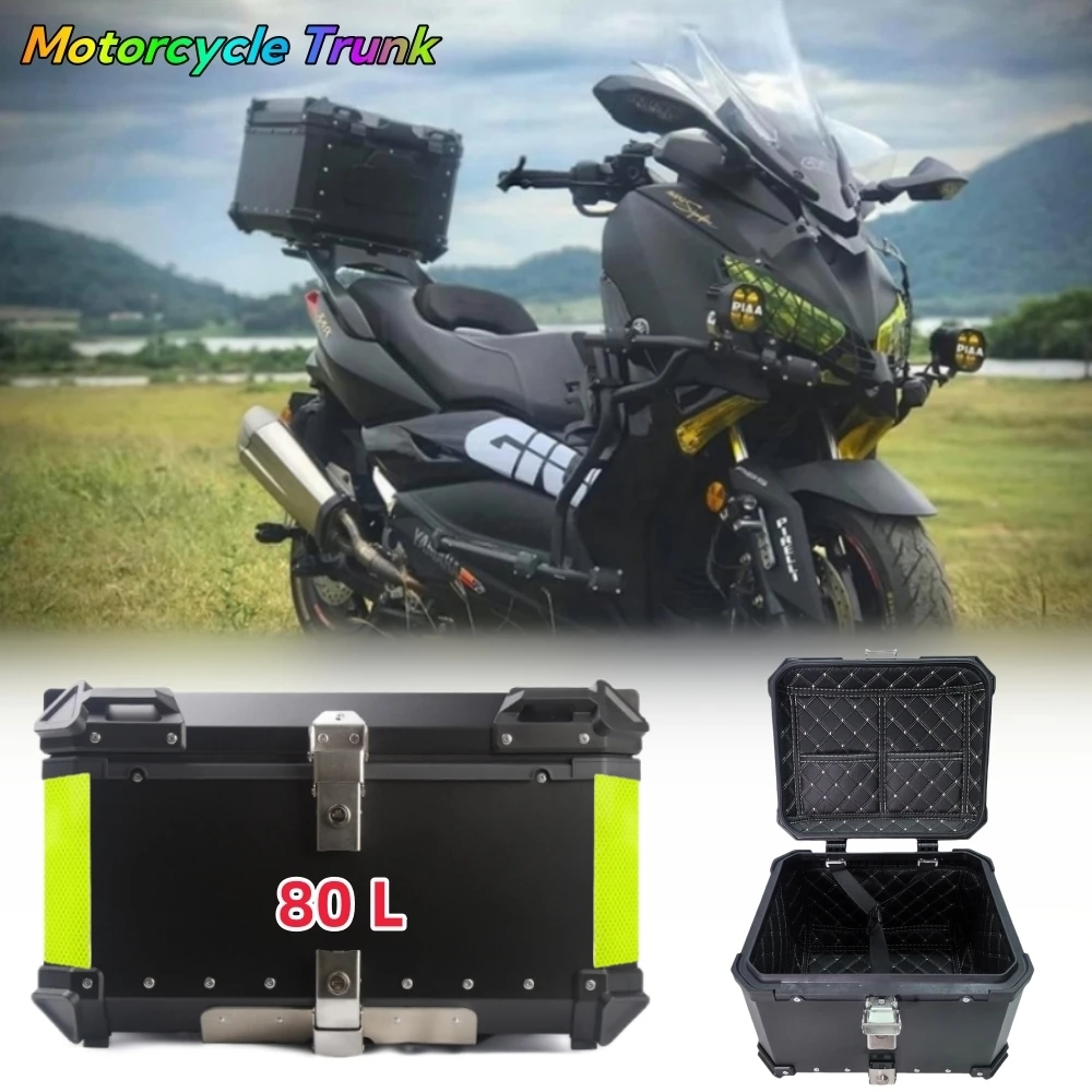 80L-Motorcycle-Box-Aluminum-Rear-Luggage-Trunk-Large-Capacity-Motorbike ...