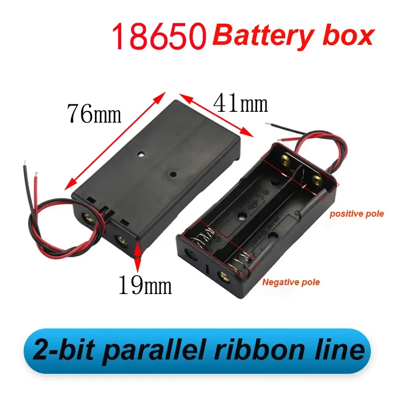1PCS-2-Position-18650-Battery-Box-With-Wires-Parallel-2-x-3-7V-Lithium ...