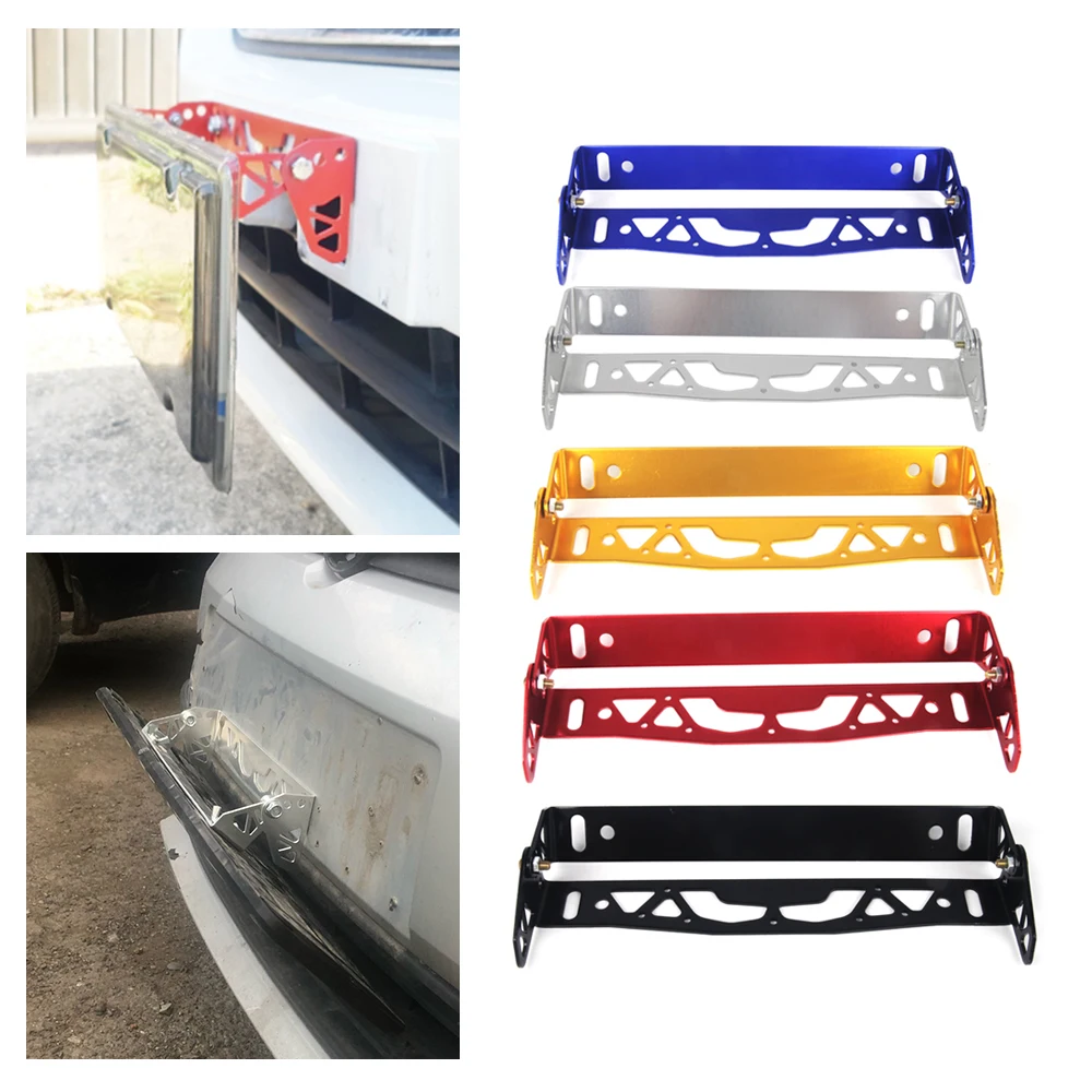 Car License Plate Frame Universal Aluminum Power Racing Jdm Styling ...