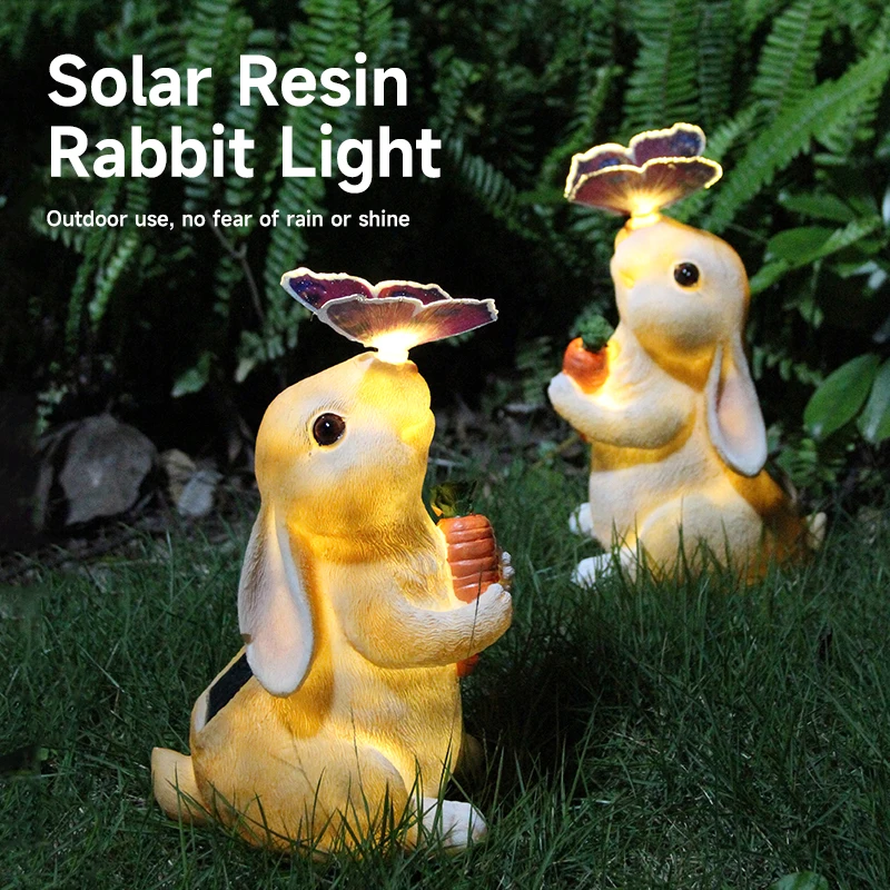 Solar-Resin-Rabbit-Light-Outdoor-Garden-Decoration-Bunny-Lights ...