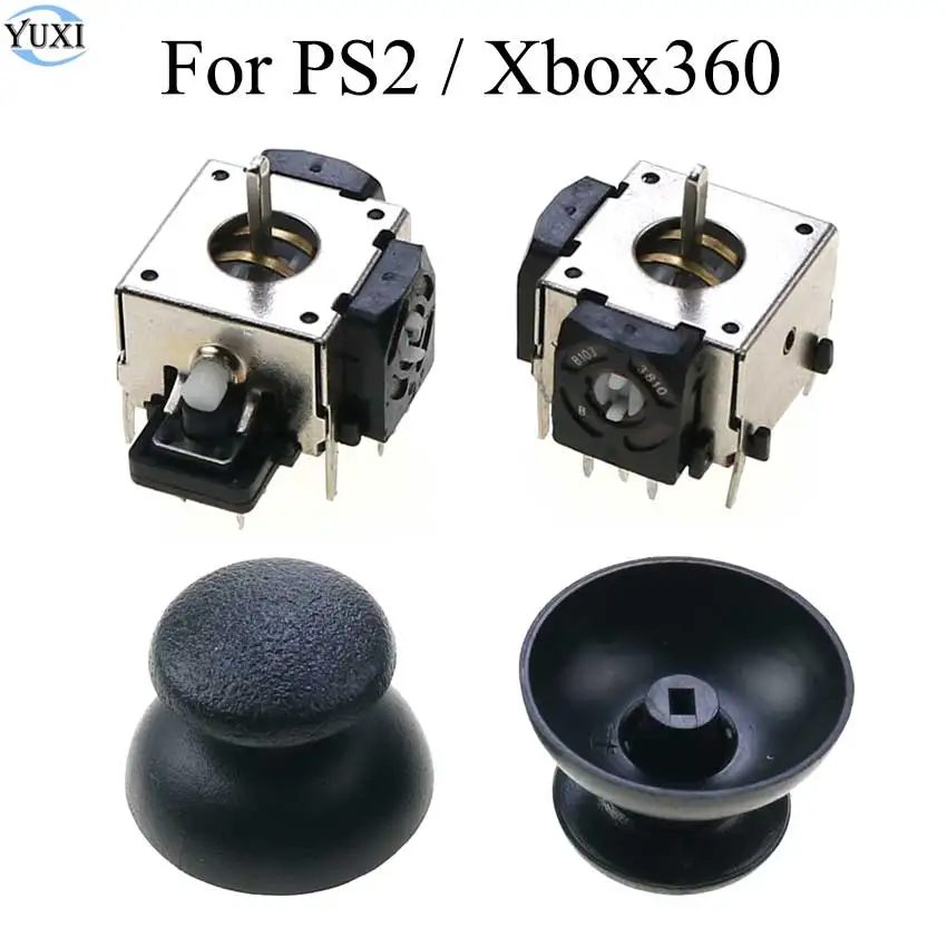 YuXi-2pcs-For-PS2-Xbox-360-Controller-3D-Analog-Stick-Joystick-Sensor ...