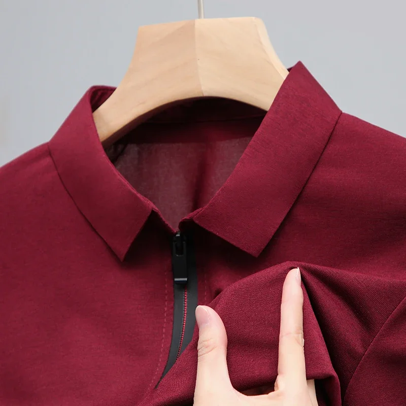 Camiseta-polo-masculina-de-manga-curta-com-z-per-8-cores-cor-s-lida-top ...