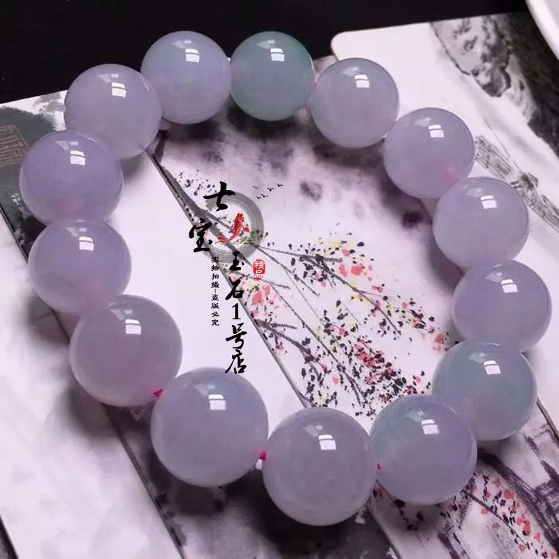 Purple Jade Bracelet Women Fine Jewelry Genuine Natural Myanmar Jadeite ...
