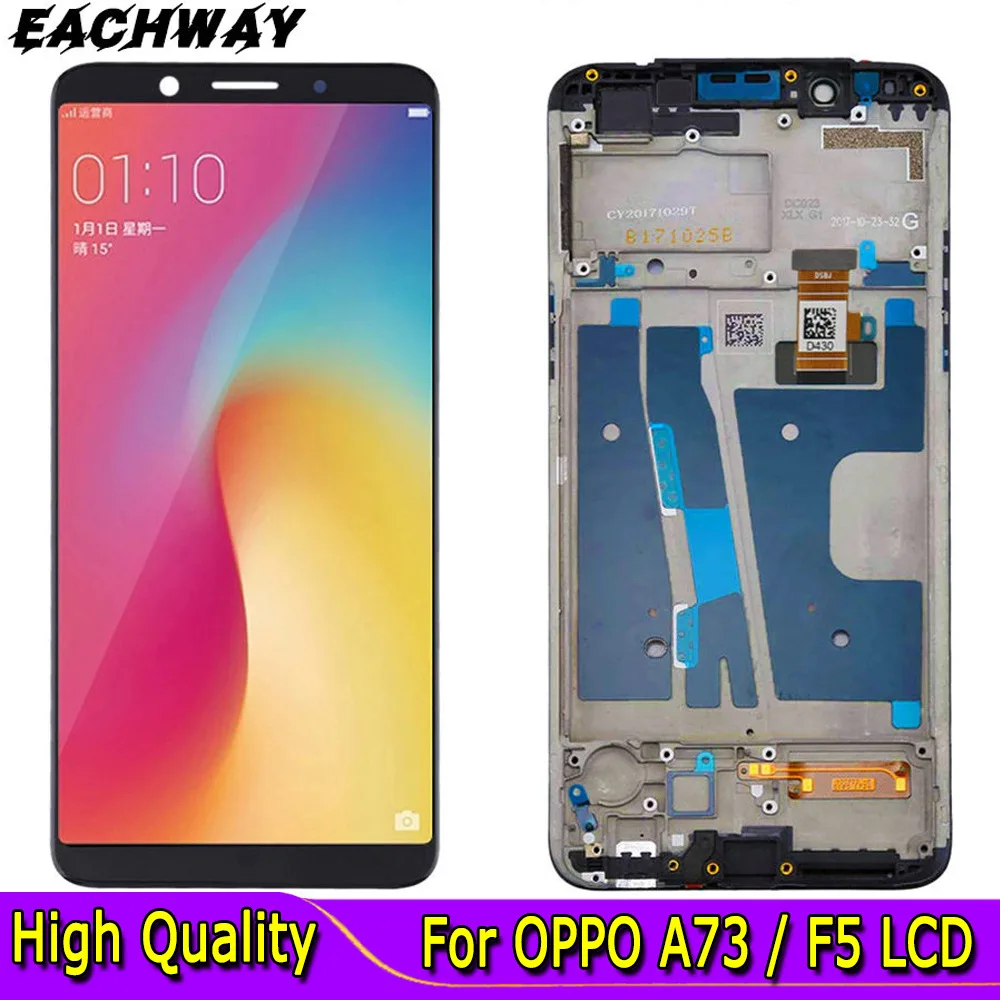Pantalla LCD A73T para OPPO F5, Digitalizador de pantalla táctil LCD ...