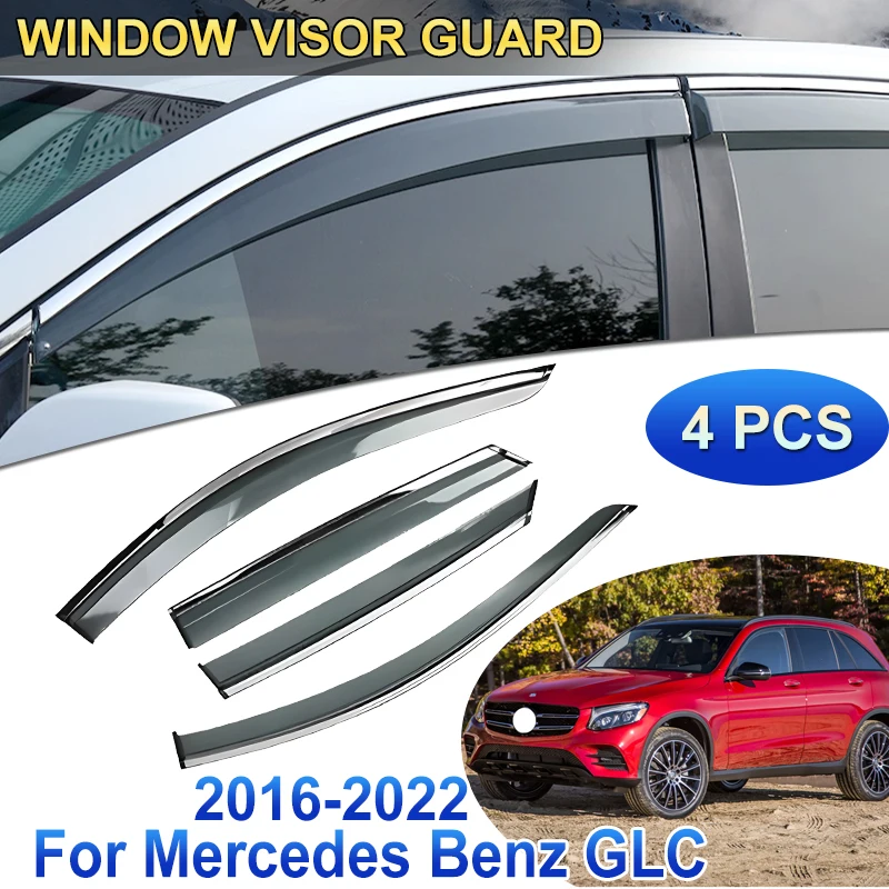 Car Window Visor For Mercedes Benz GLC X253 300 260 280 Accessories ...
