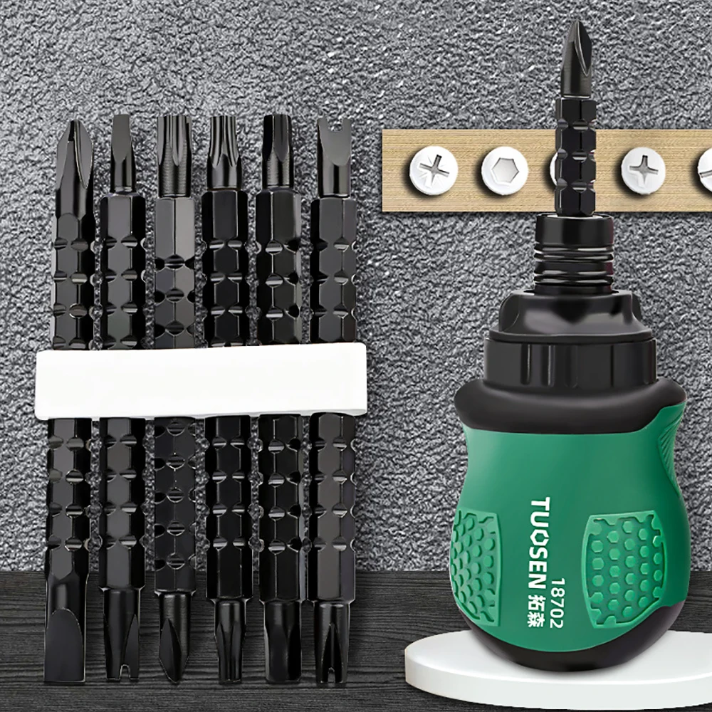 Mini-Ratchet-Screwdriver-Rotating-Handle-Set-CRV-Telescopic-Detachable ...