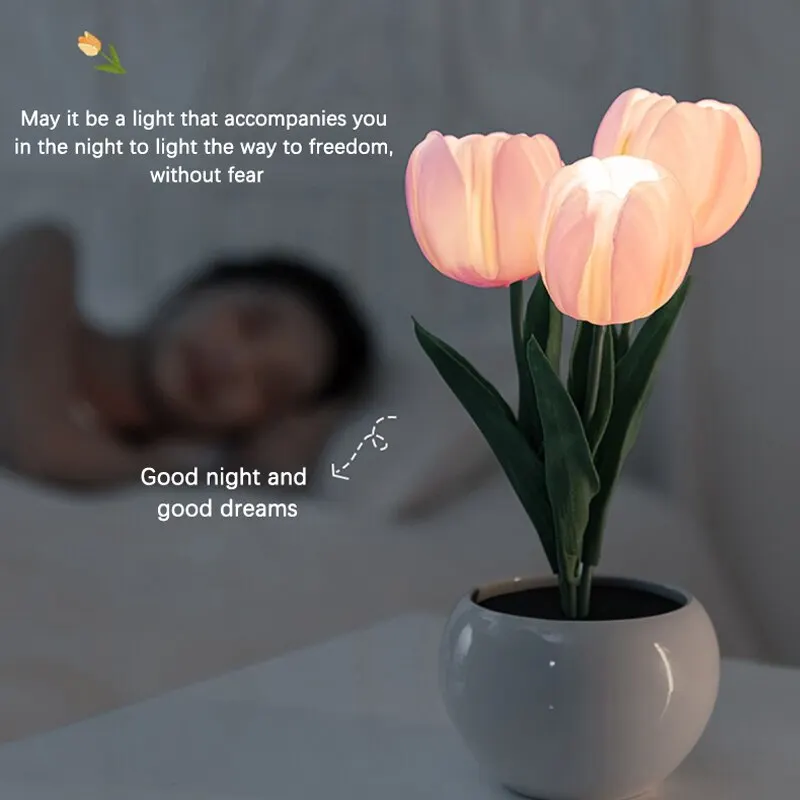 Tulip-Table-Lamp-LED-Bedside-Lamp-Simulation-Flower-Bouquet-Bedroom ...