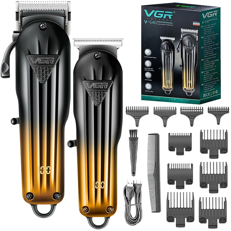 Original-VGR-Combo-Kit-Hair-Clipper-Beard-Hair-Trimmer-For-men-Electric ...