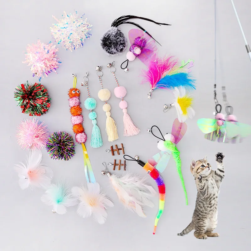 Pet-Cat-Toy-Funny-Cat-Stick-Feather-Replacement-Head-DIY-Funny-Cat-Toy ...