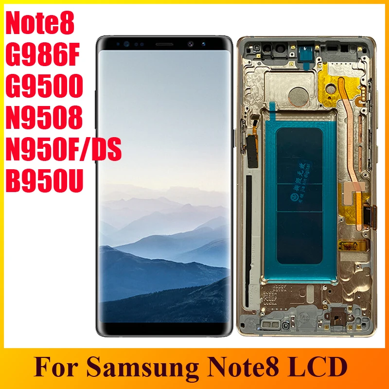 Original note8 n950f display para samsung galaxy note8 n950u n950n n950 ...