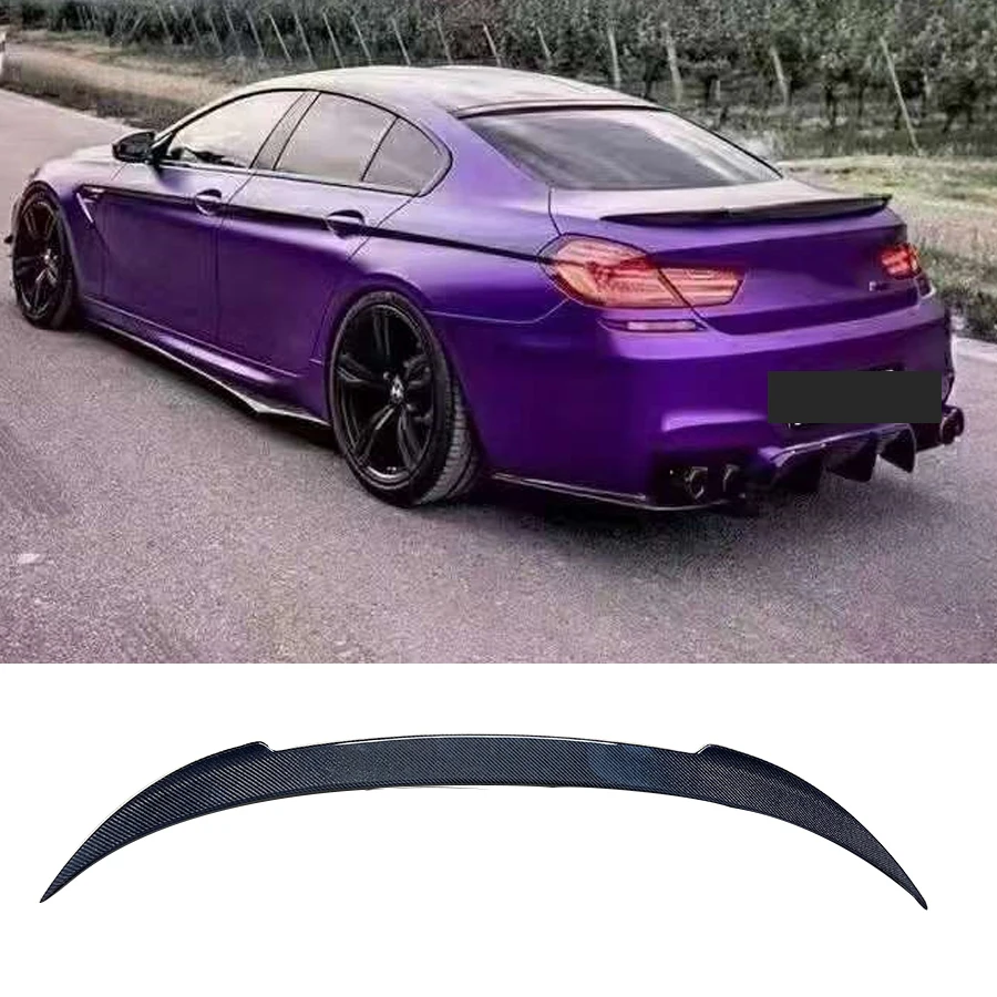 M6 Style Carbon Fiber Trunk Spoiler For BMW 6 Series F06 Gran Coupe 4 ...