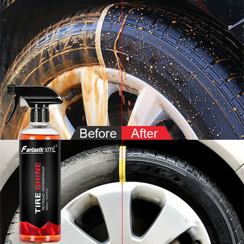 500ml-Car-Tire-Shine-Tyre-Gloss-Spray-Refurbishing-Agent-Polishing ...